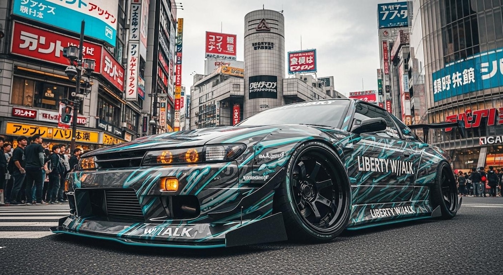 リバティーウォークS13シルビア | chichi-pui（ちちぷい）AIグラビア・AIフォト専用の投稿＆生成サイト