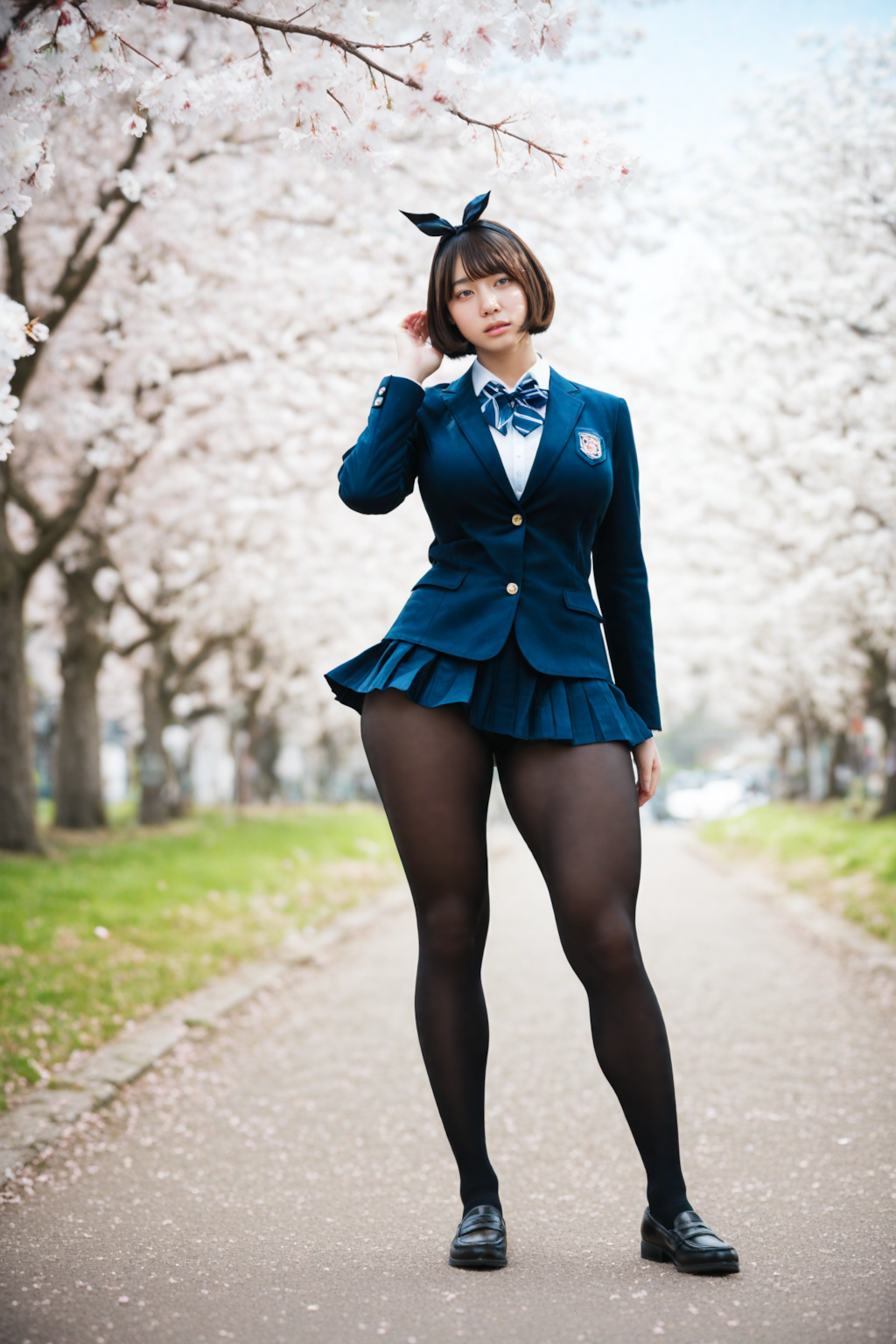 cherry blossoms, | chichi-pui（ちちぷい）AIグラビア・AIフォト専用の投稿＆生成サイト