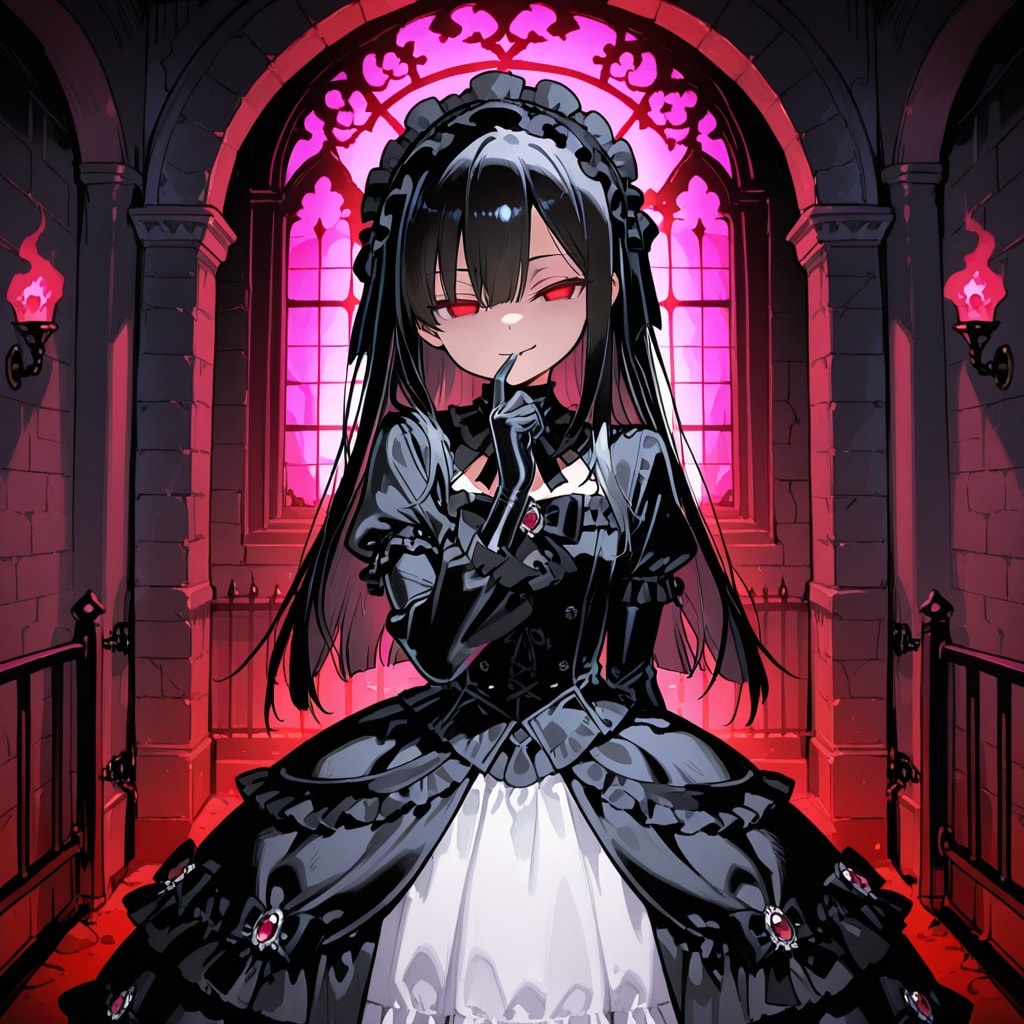 ゴスロリ美少女 ゴシックホラー風 | chichi-pui（ちちぷい）AIイラスト専用の投稿＆生成サイト