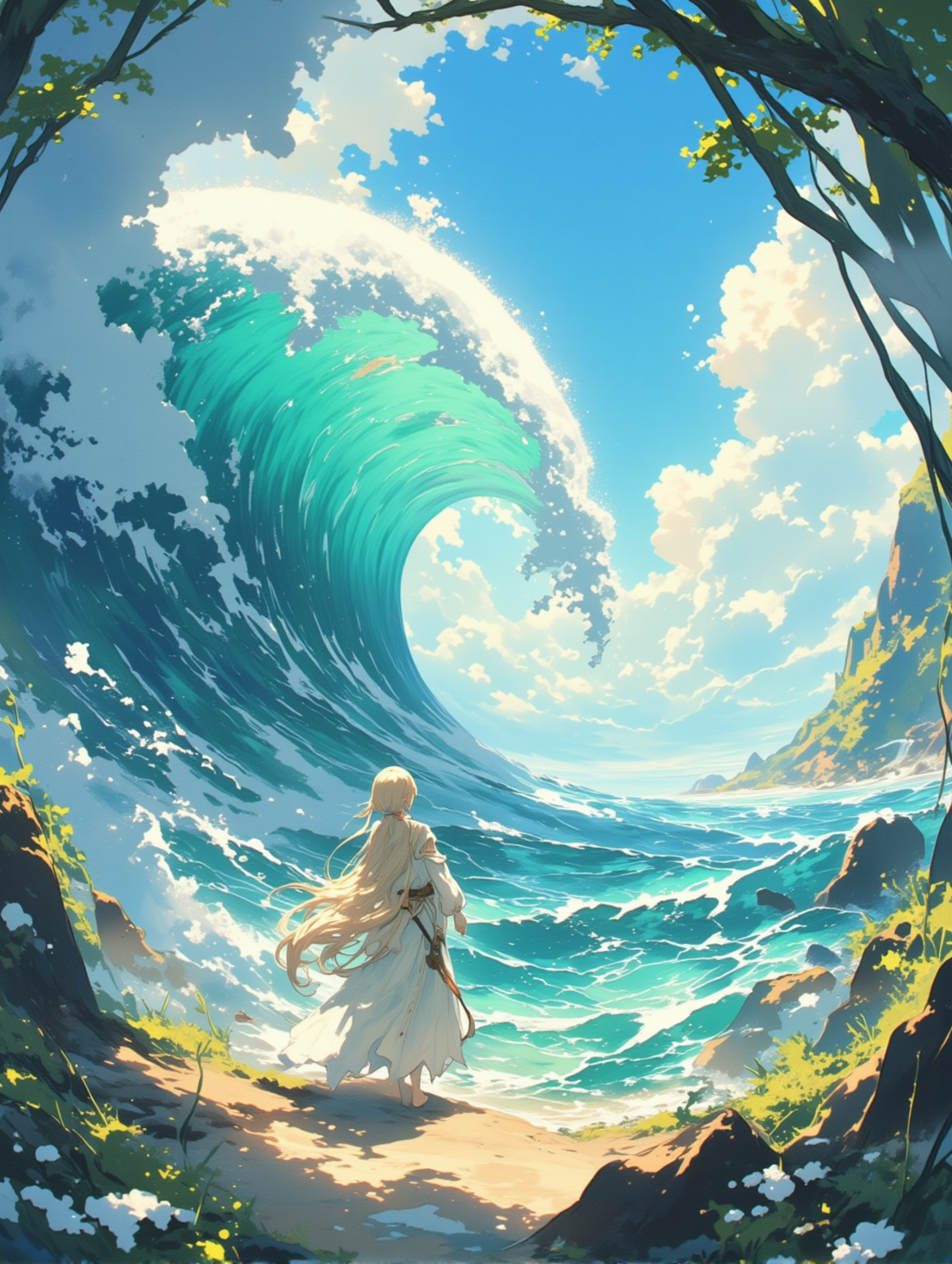 海の巫女_54 | chichi-pui（ちちぷい）AIイラスト専用の投稿＆生成サイト