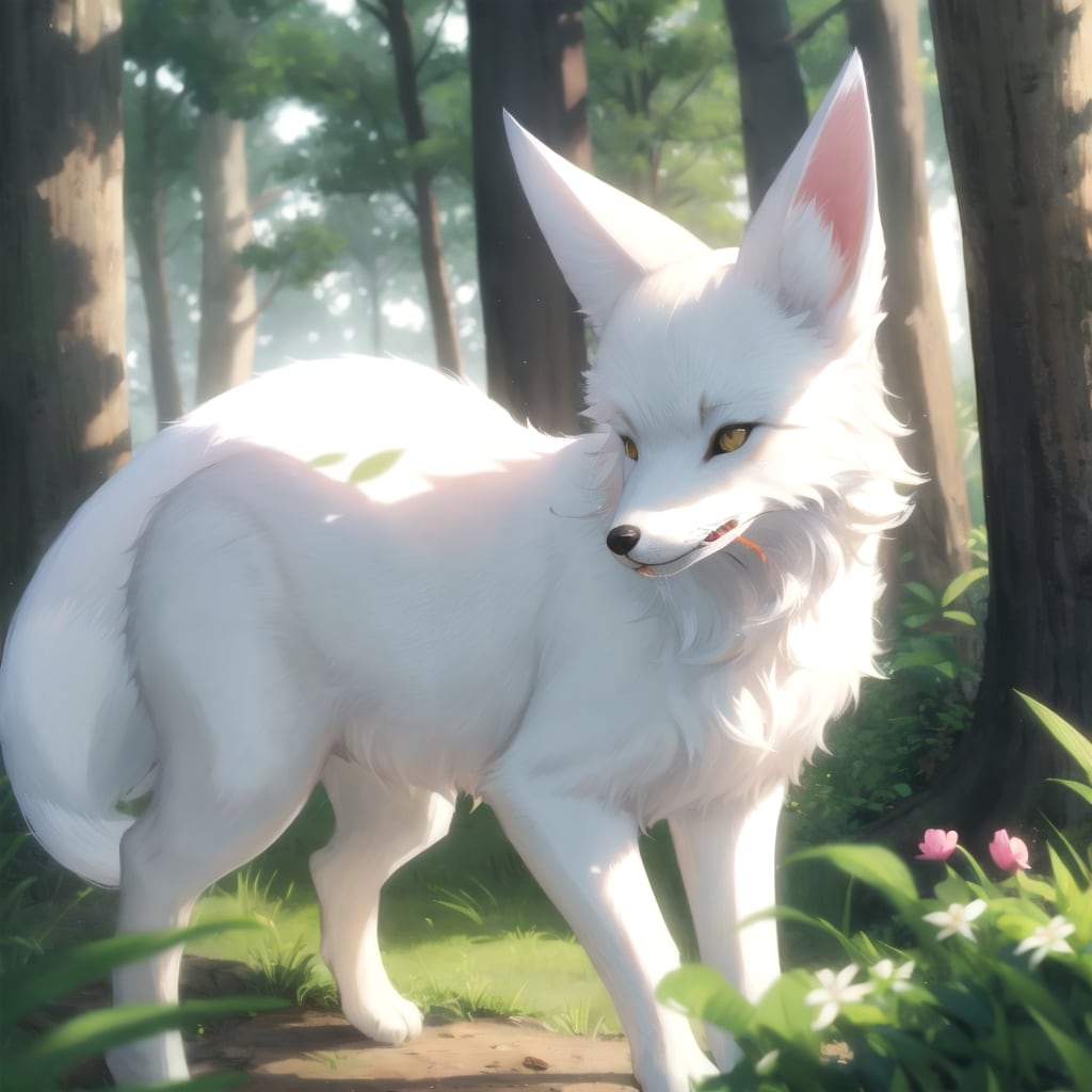 白い狐 | chichi-pui（ちちぷい）AIイラスト専用の投稿＆生成サイト