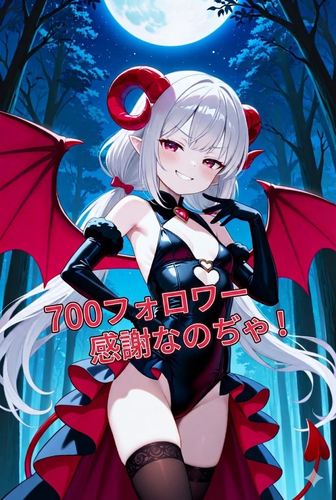 700フォロワー達成！ありがとうございます！ | chichi-pui（ちちぷい）AIイラスト専用の投稿＆生成サイト