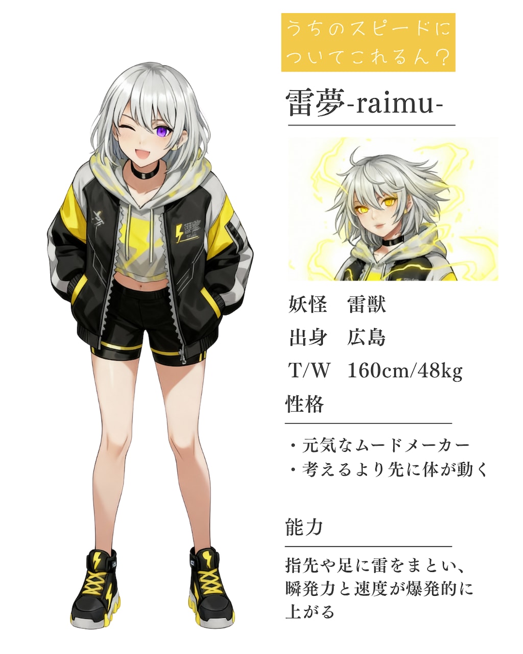 雷夢【雷獣（広島）】 | chichi-pui（ちちぷい）AIイラスト専用の投稿＆生成サイト