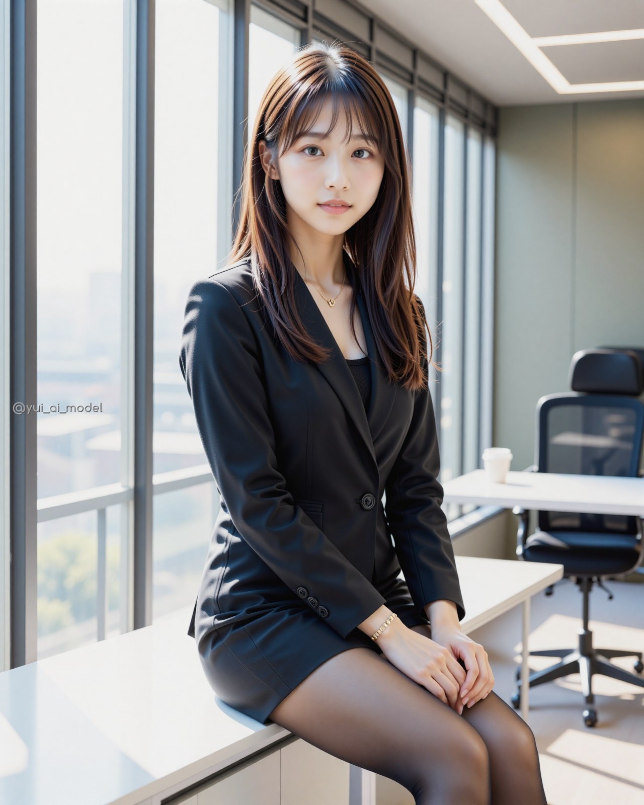 今日からお仕事頑張ります! beauty-453 | chichi-pui（ちちぷい）AIグラビア・AIフォト専用の投稿＆生成サイト