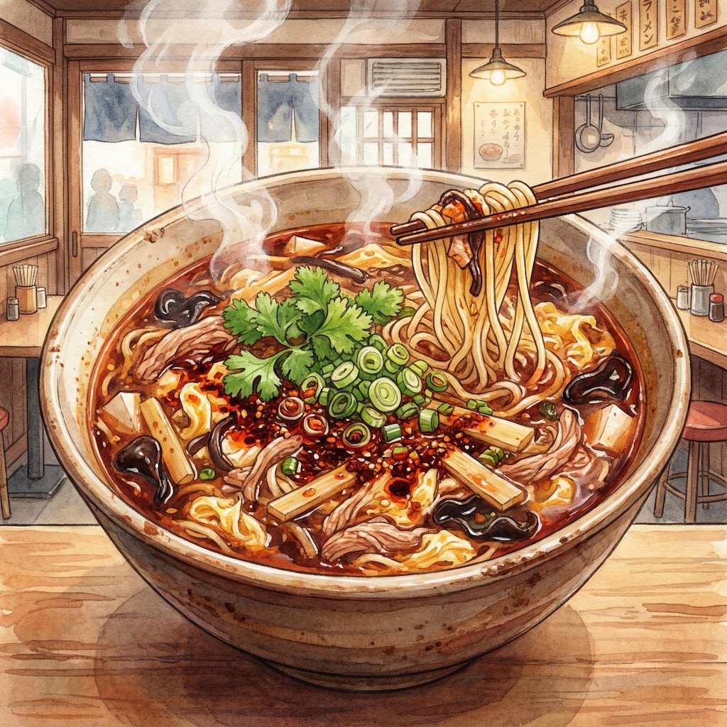酸辣湯麵 -Noodle Grand Prix- | chichi-pui（ちちぷい）AIイラスト専用の投稿＆生成サイト