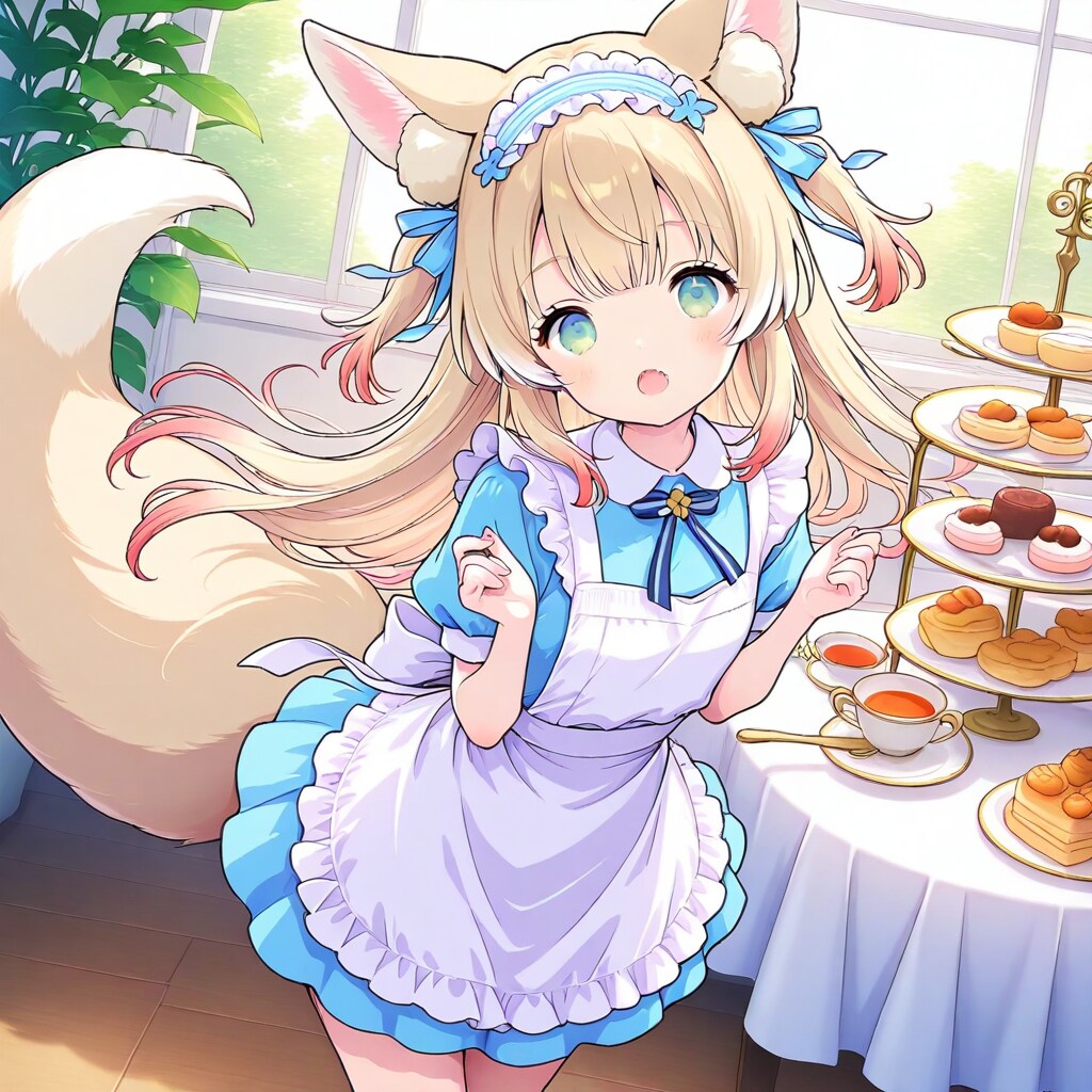 fox tea party 2 | chichi-pui（ちちぷい）AIイラスト専用の投稿＆生成サイト