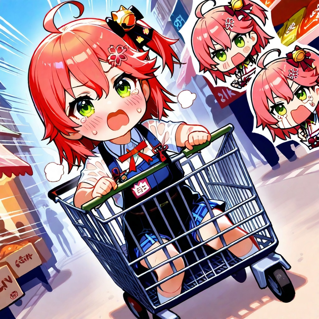 爆走するみこち | ちちぷいAIイラスト