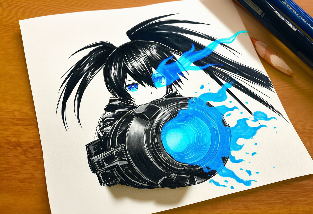 V4,5 ブラックロックシューター マーカー | chichi-pui（ちちぷい）AIイラスト専用の投稿＆生成サイト