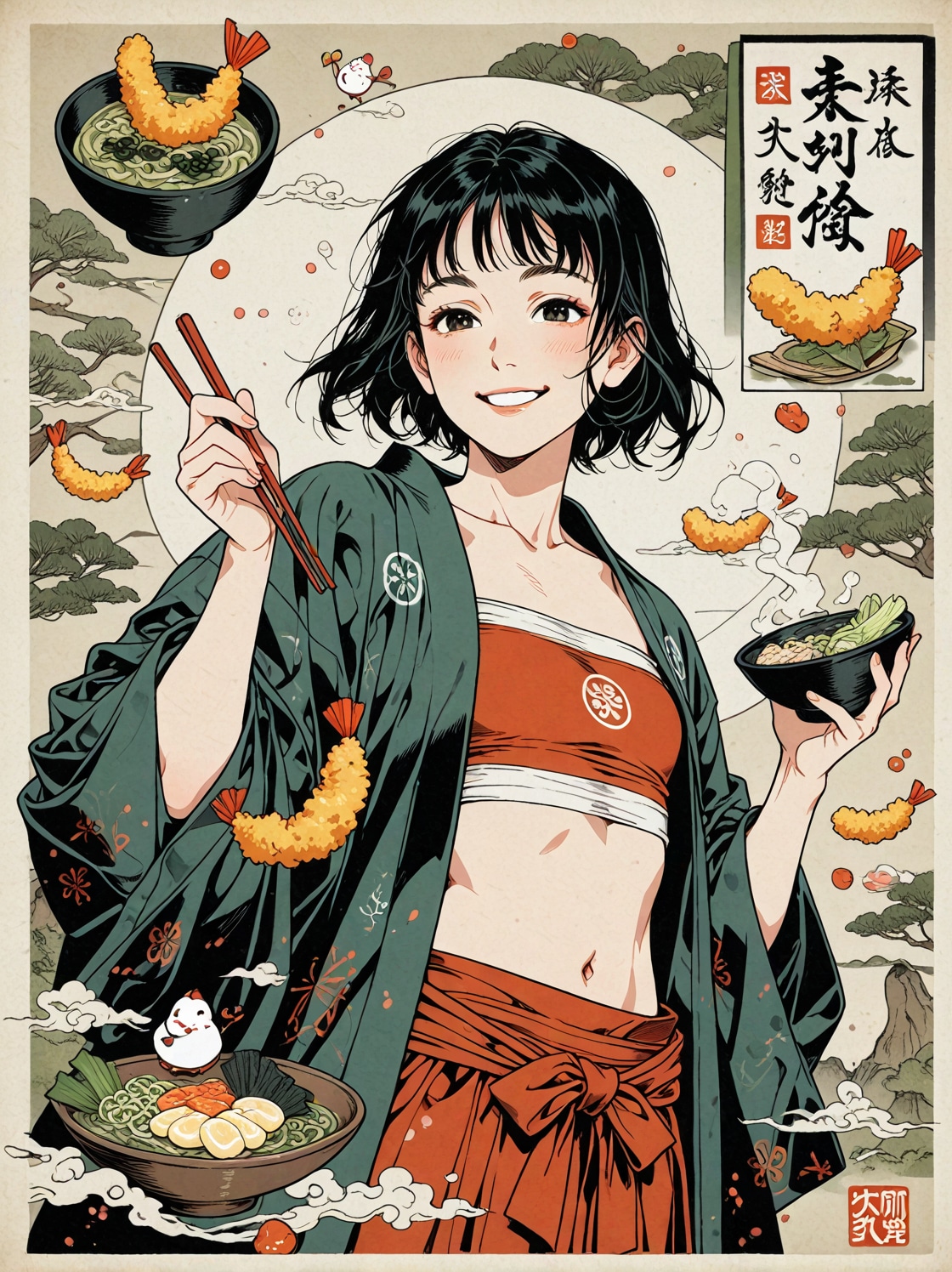 蕎麦 | chichi-pui（ちちぷい）AIイラスト専用の投稿＆生成サイト