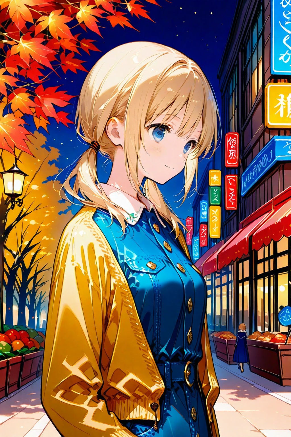 秋の夜 | chichi-pui（ちちぷい）AIイラスト専用の投稿＆生成サイト