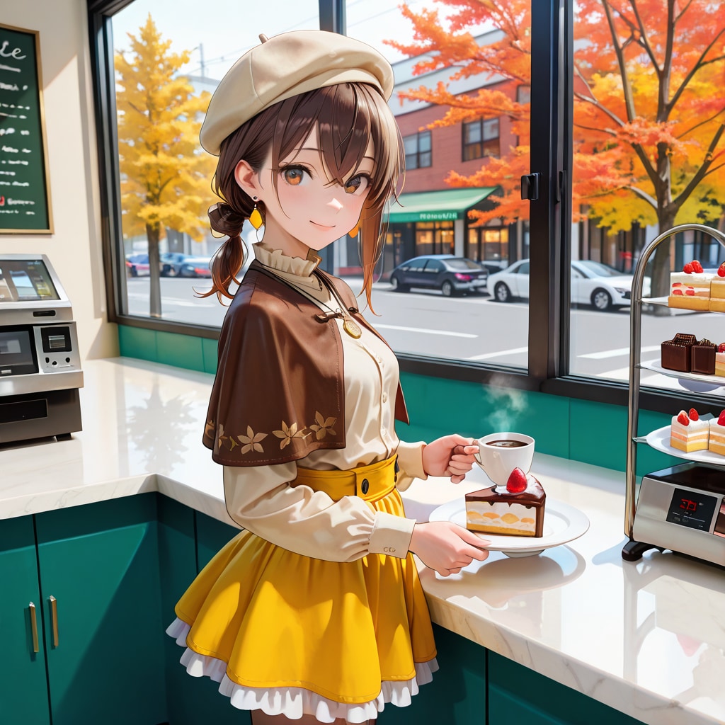 歩美 autumn fashion (8) | chichi-pui（ちちぷい）AIイラスト専用の投稿＆生成サイト