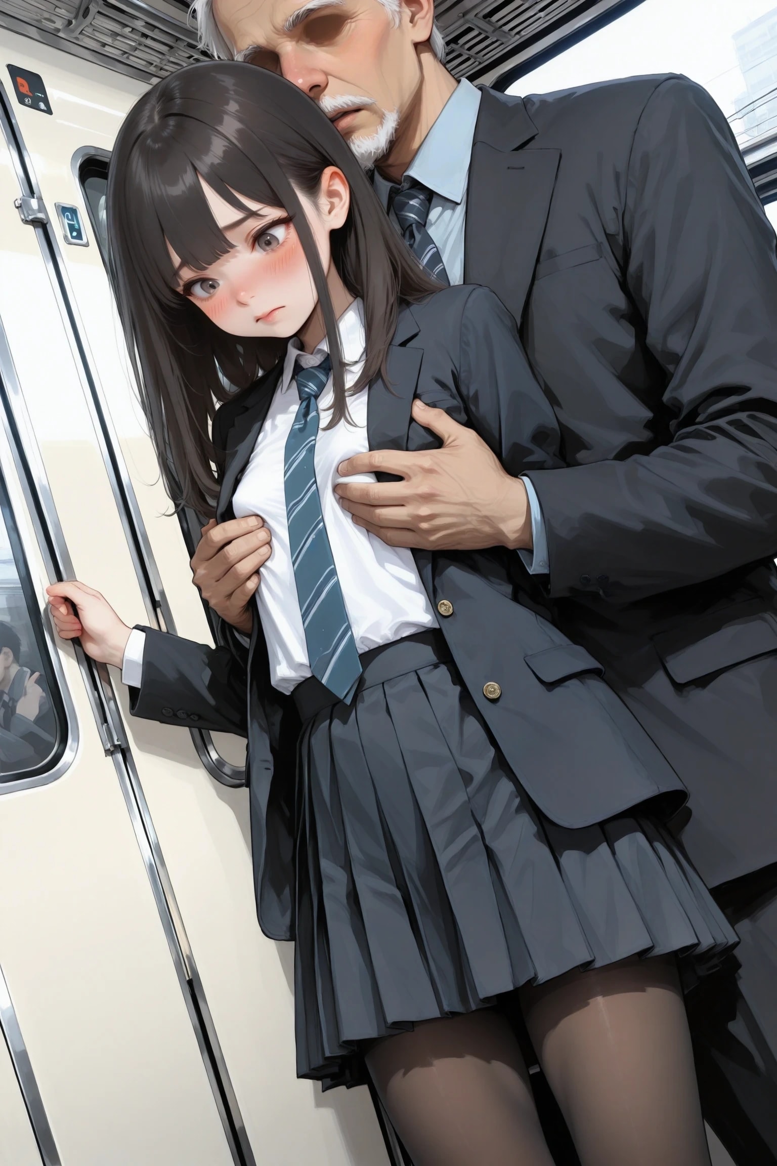 電車内 | chichi-pui（ちちぷい）AIイラスト専用の投稿＆生成サイト