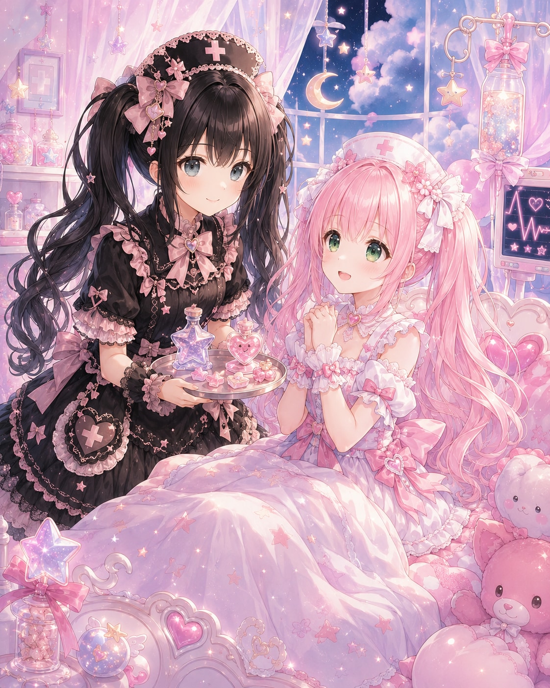 ドリーム病室【1/4】 | chichi-pui（ちちぷい）AIイラスト専用の投稿＆生成サイト