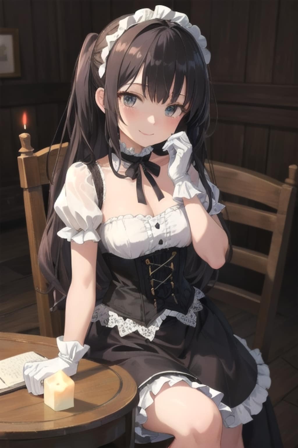 ろうそくの灯り | chichi-pui（ちちぷい）AIイラスト専用の投稿＆生成サイト