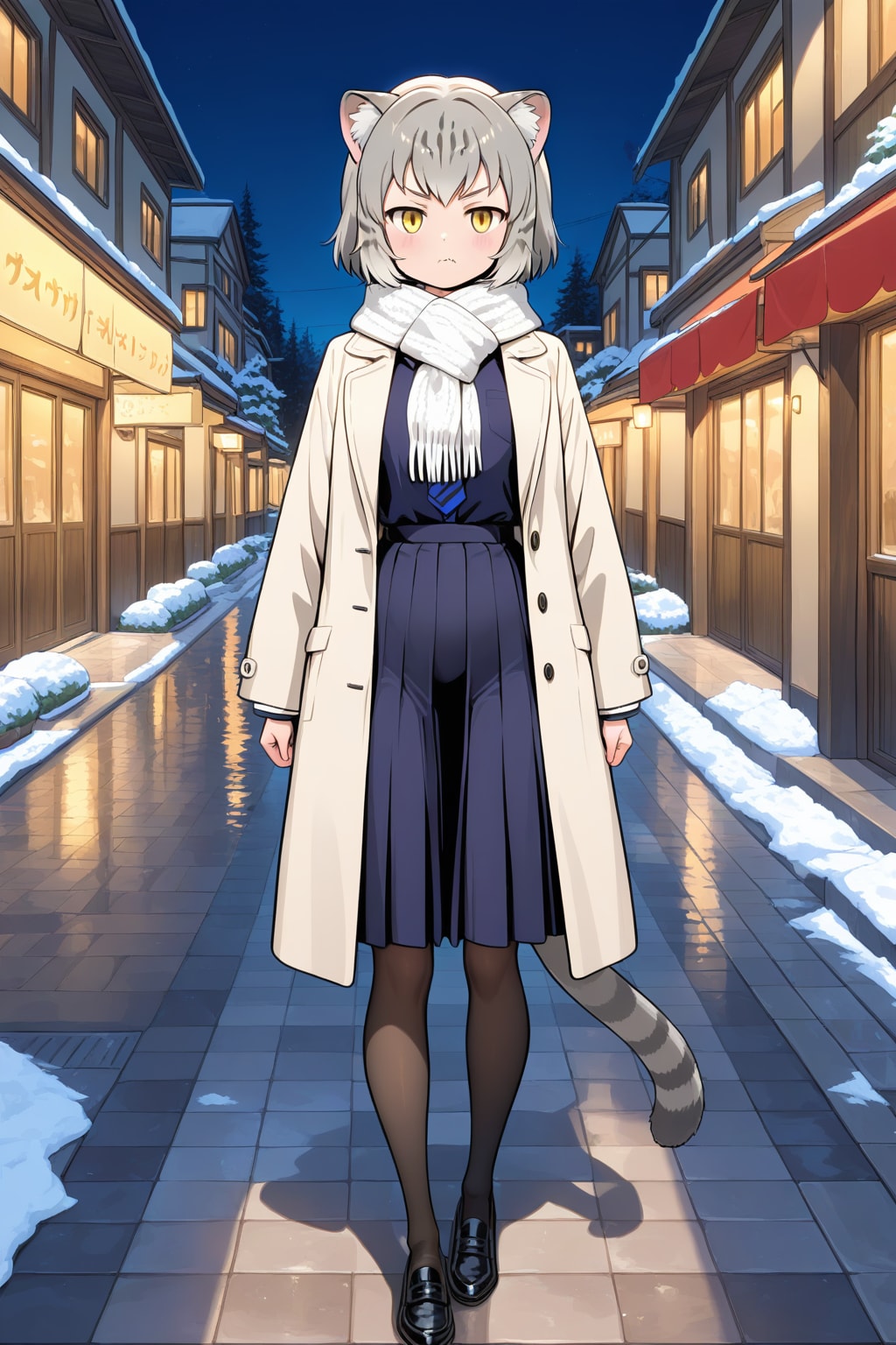 Pallas's cat girl is angry for some reason... | chichi-pui（ちちぷい）AIイラスト ...