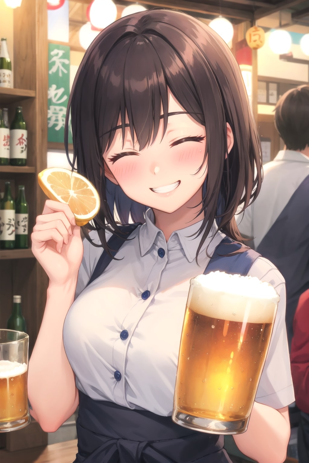 V4Bちゃんも、ちちぷいに乾杯♡ | chichi-pui（ちちぷい）AIイラスト専用の投稿＆生成サイト