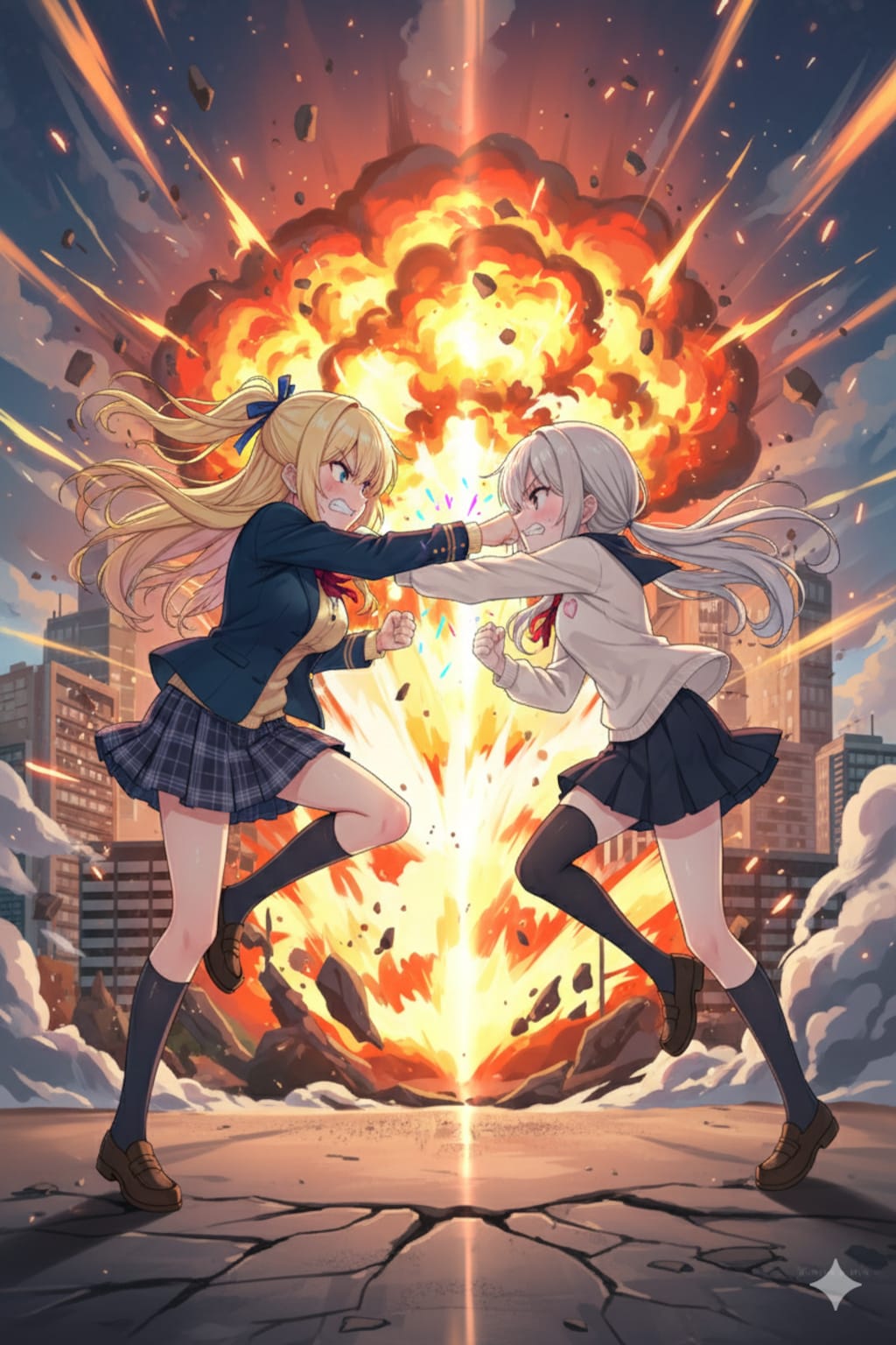 天原家のシスターズウォーズ どつき愛編 | chichi-pui（ちちぷい）AIイラスト専用の投稿＆生成サイト