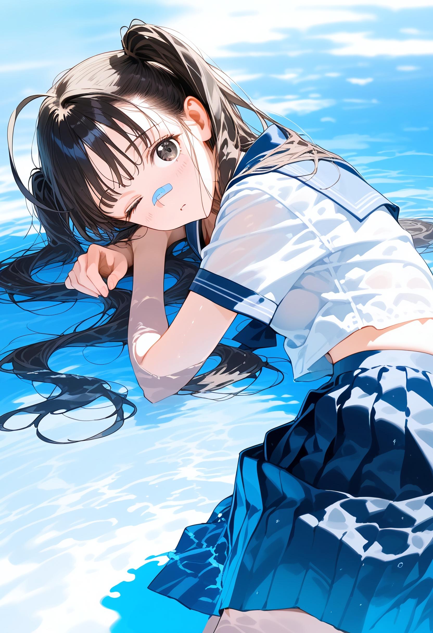 Pure Blue | chichi-pui（ちちぷい）AIイラスト専用の投稿＆生成サイト